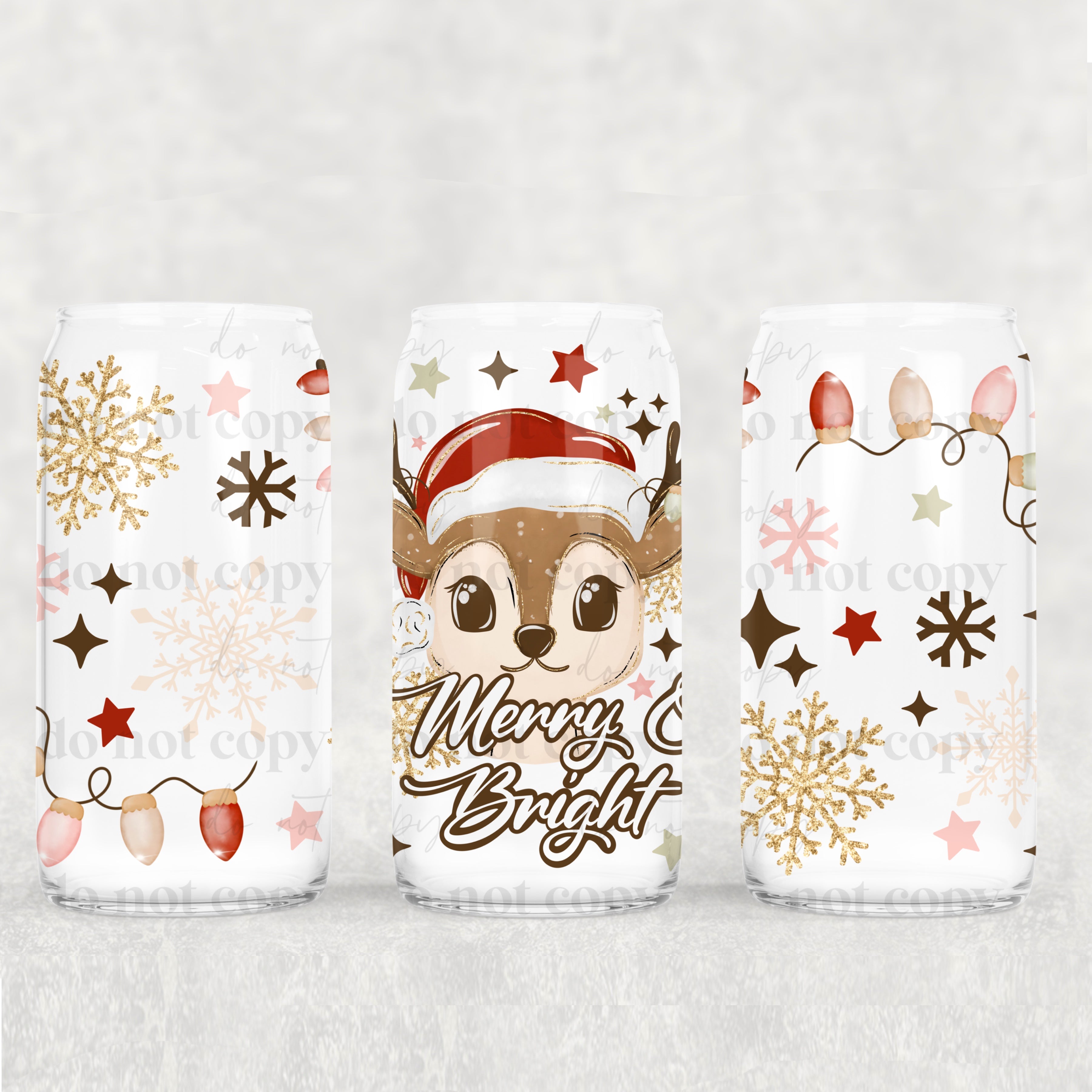 MERRY AND BRIGHT DEAR - UV Libby Wrap – Earthline Customs