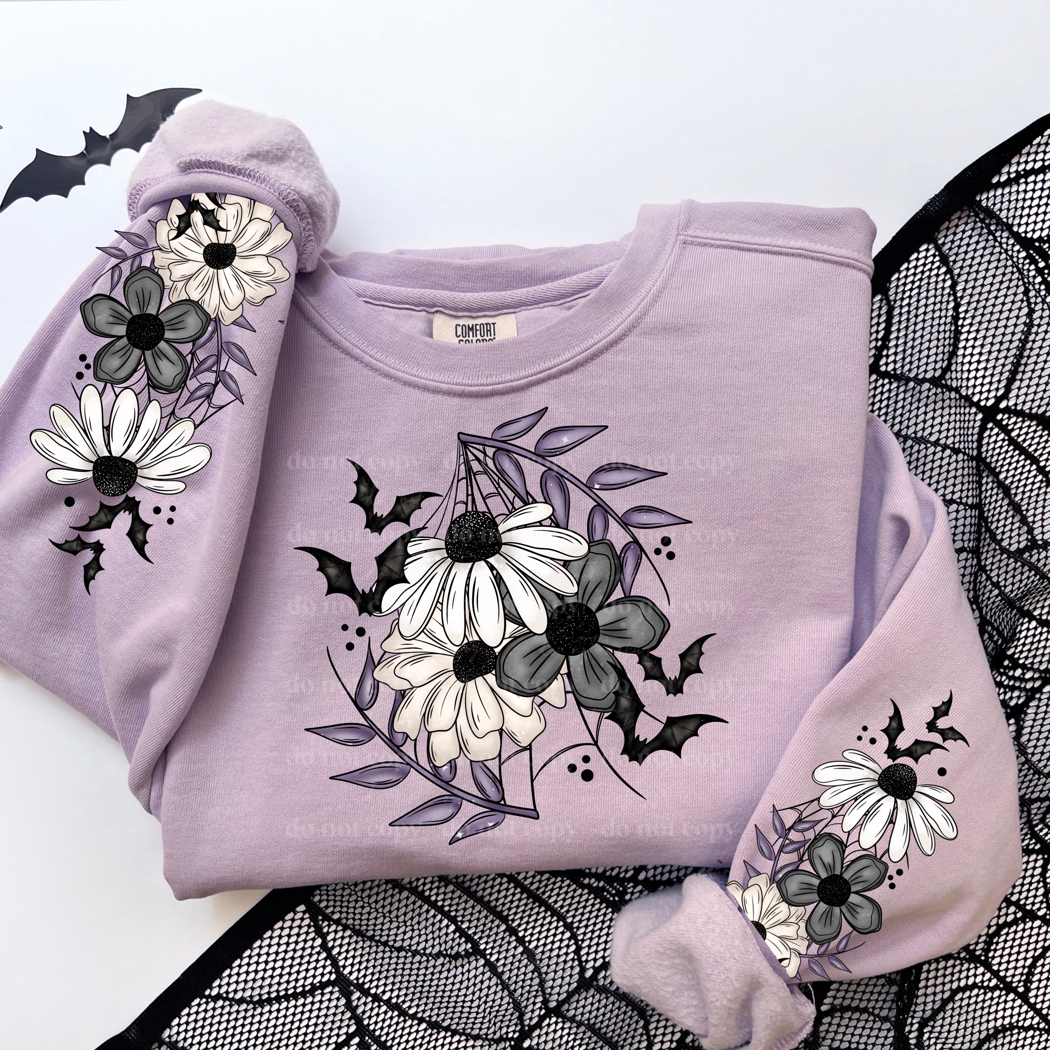 Floral Bats (Sleeves) – Earthline Customs