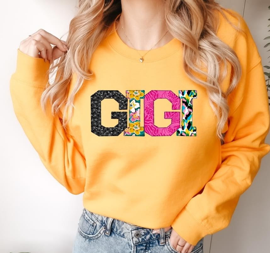 GIGI (Mixed Print Letters) - DTF Transfer – Earthline Customs