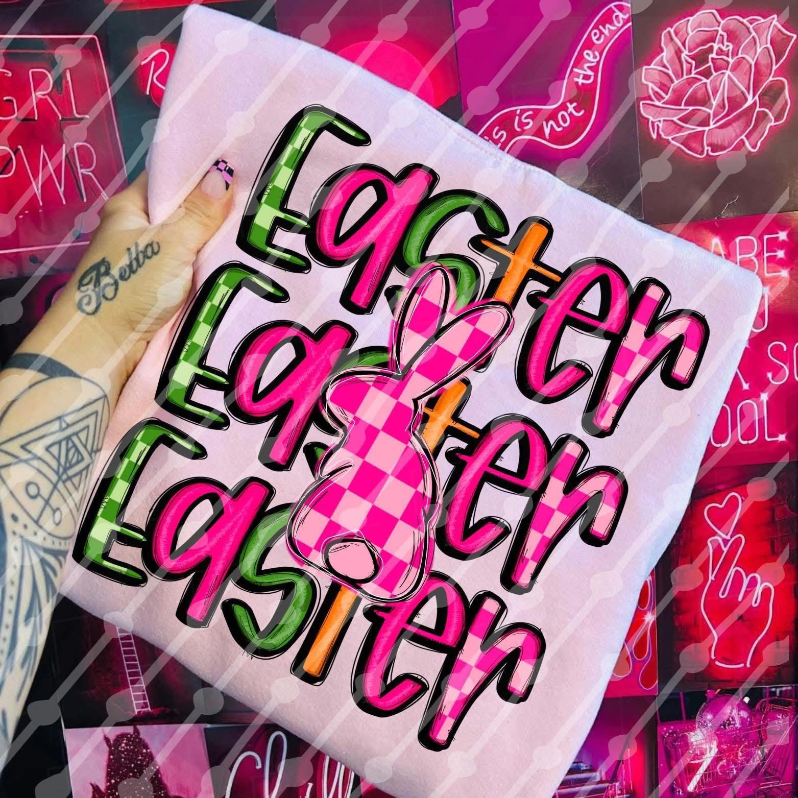 Easter (checkered bunny) – Earthline Customs