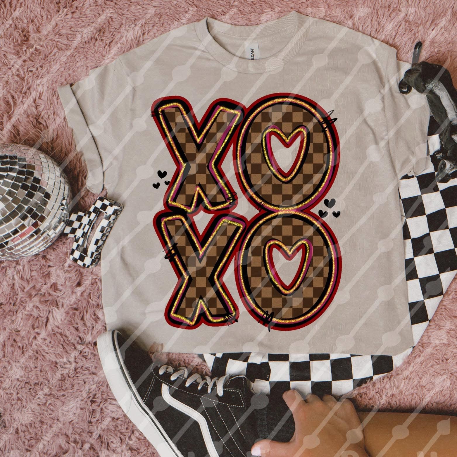 Brown Checkered XOXO – Earthline Customs