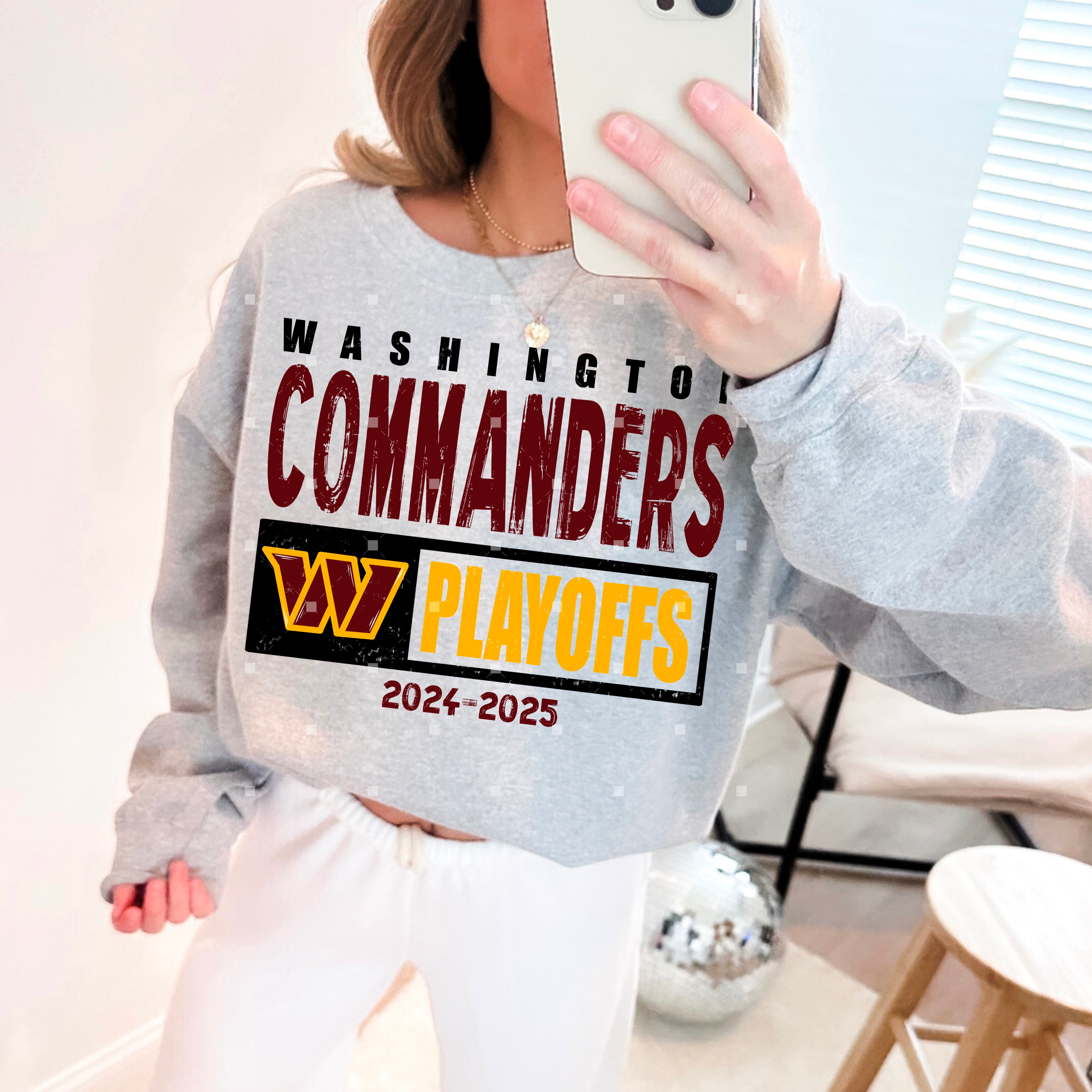 Washington Commander Playoff 2024-2025 Team Logo – Earthline Customs