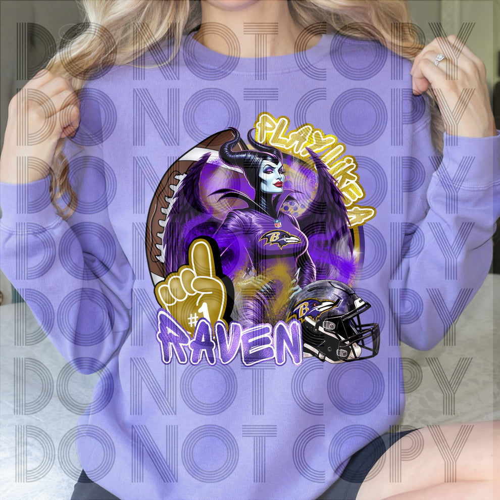 Maleficent Baltimore Ravens "play like a raven" – Earthline Customs