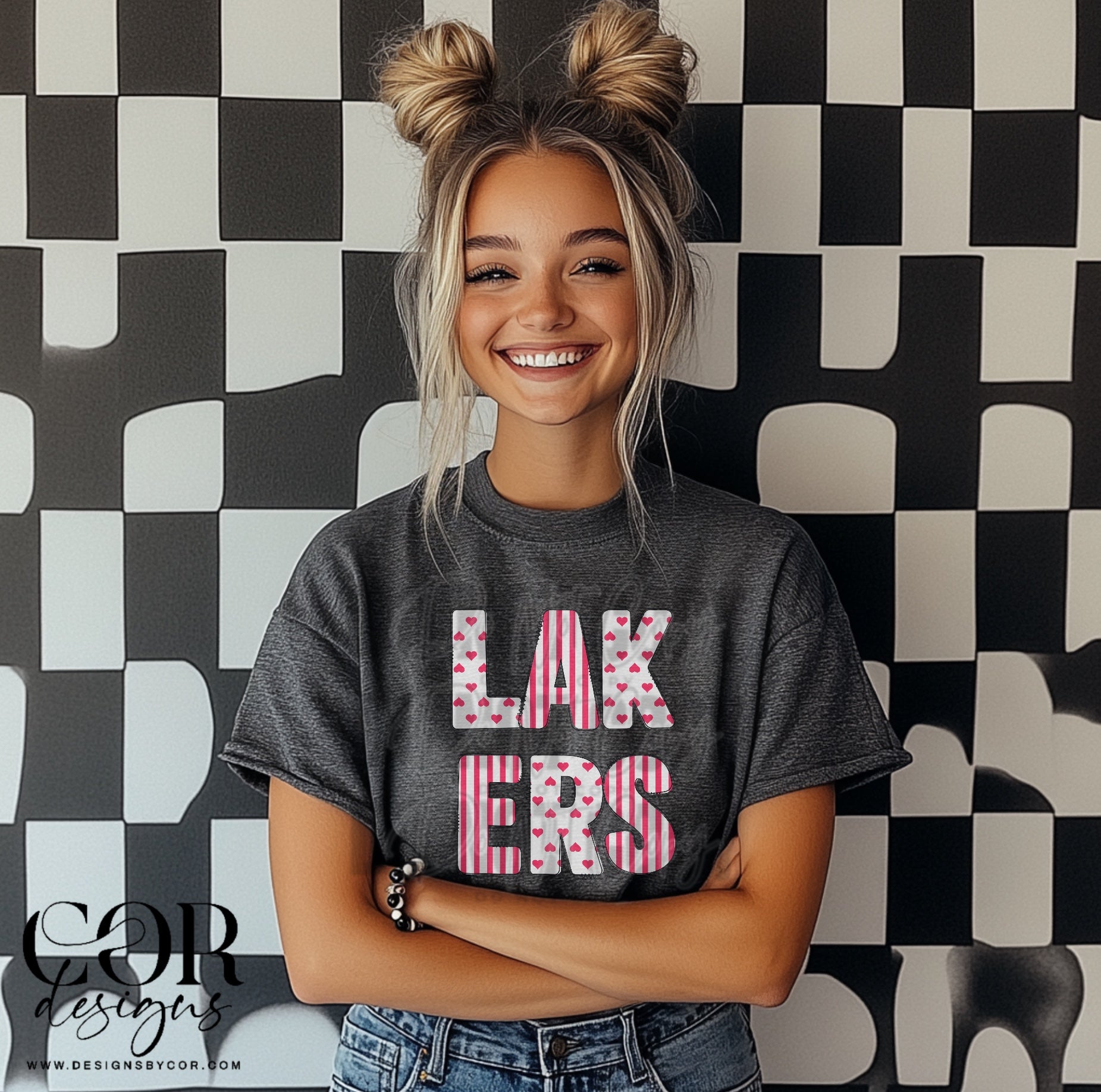 Lakers Heart Letters – Earthline Customs