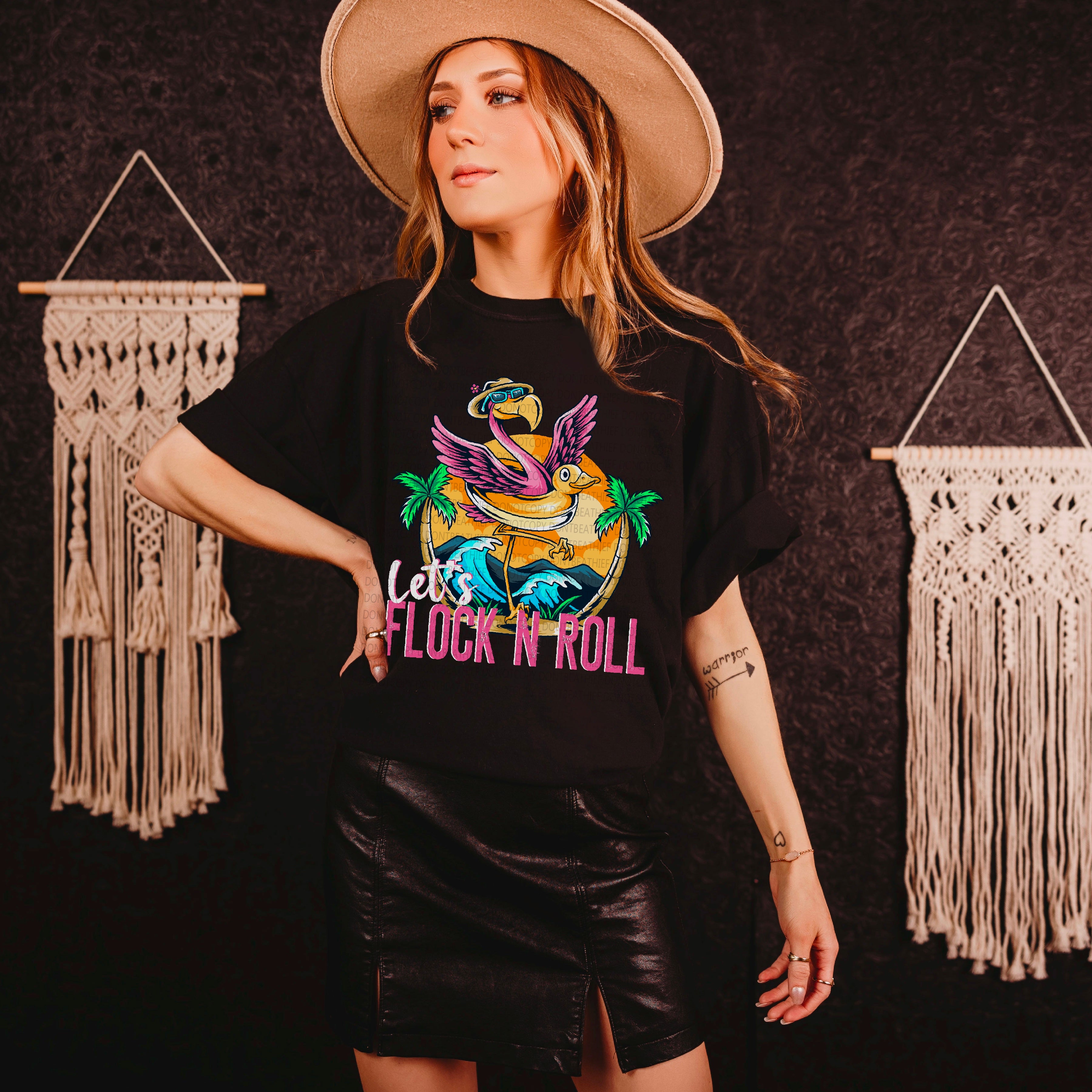 Flock and Roll - DTF Transfer – Earthline Customs