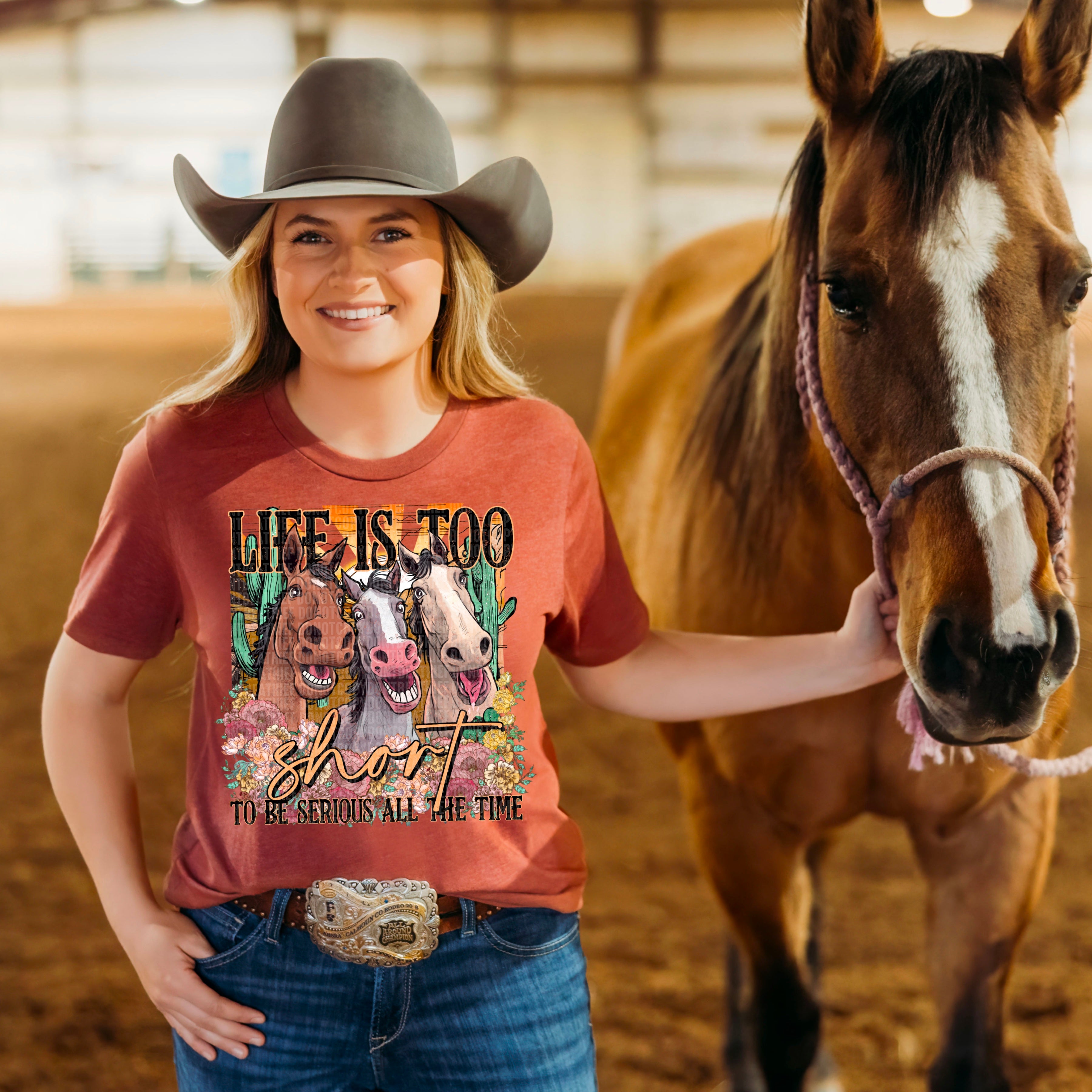 Life Is Too Short Horses - DTF Transfer – Earthline Customs