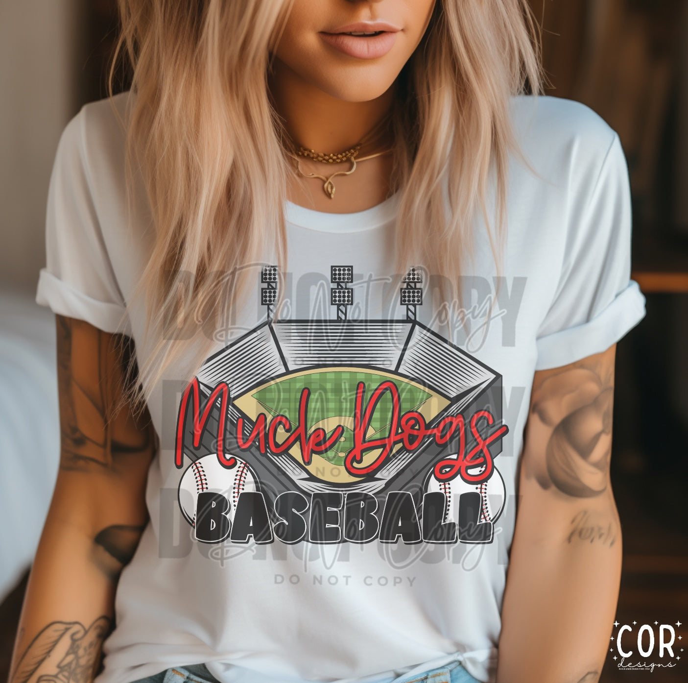 Muck Dogs Baseball Red Baseball Stadium – Earthline Customs