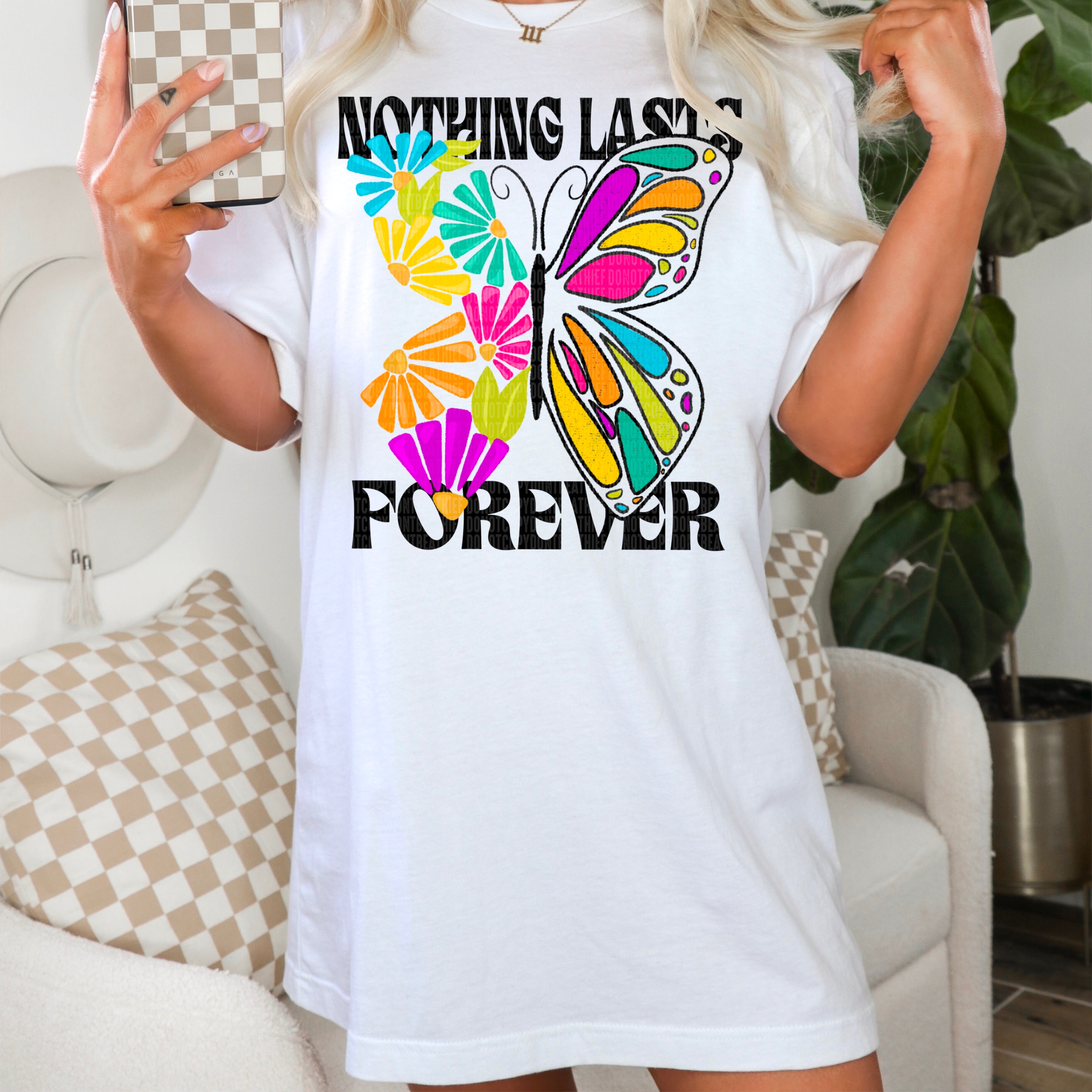 Nothing Lasts Forever Butterfly - DTF Print – Earthline Customs