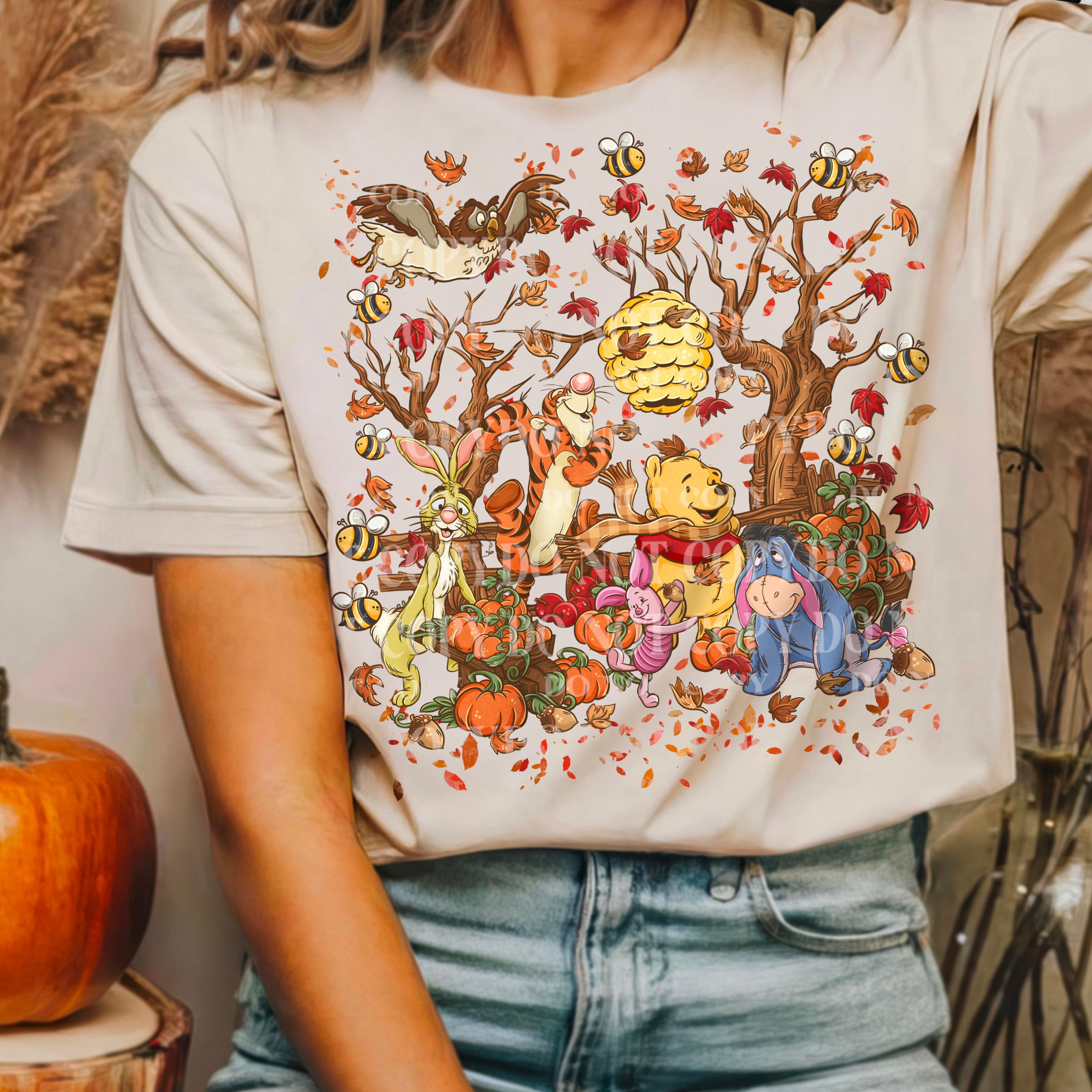Winnie the Pooh Fall - FRONT – Earthline Customs