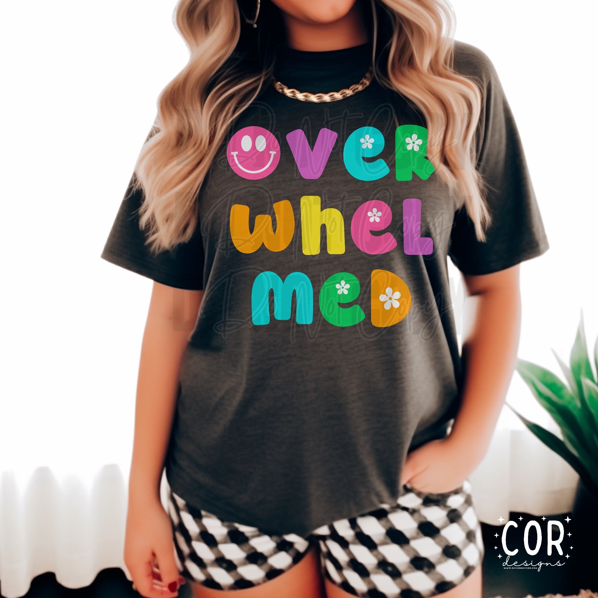 Overwhelmed Flowers And Smiley Face Letters – Earthline Customs