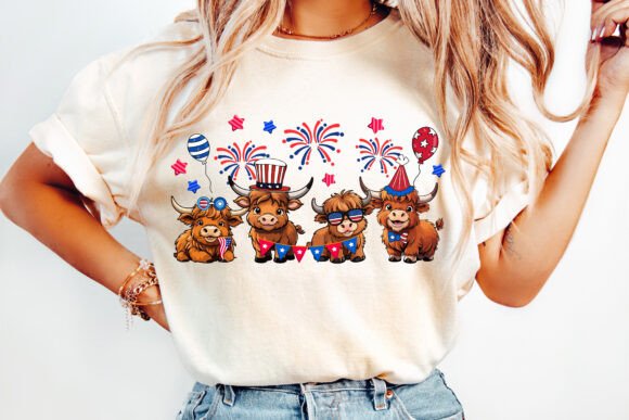 Patriotic Highland Cows – Earthline Customs