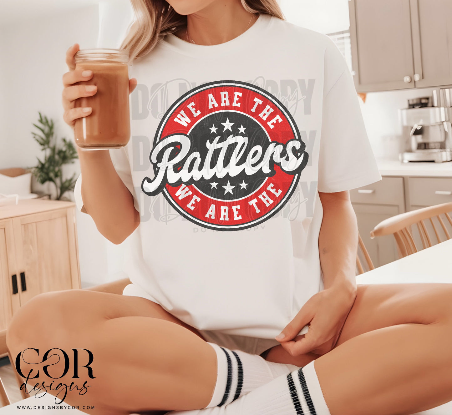 We Are The Rattlers Red And Black Circle – Earthline Customs