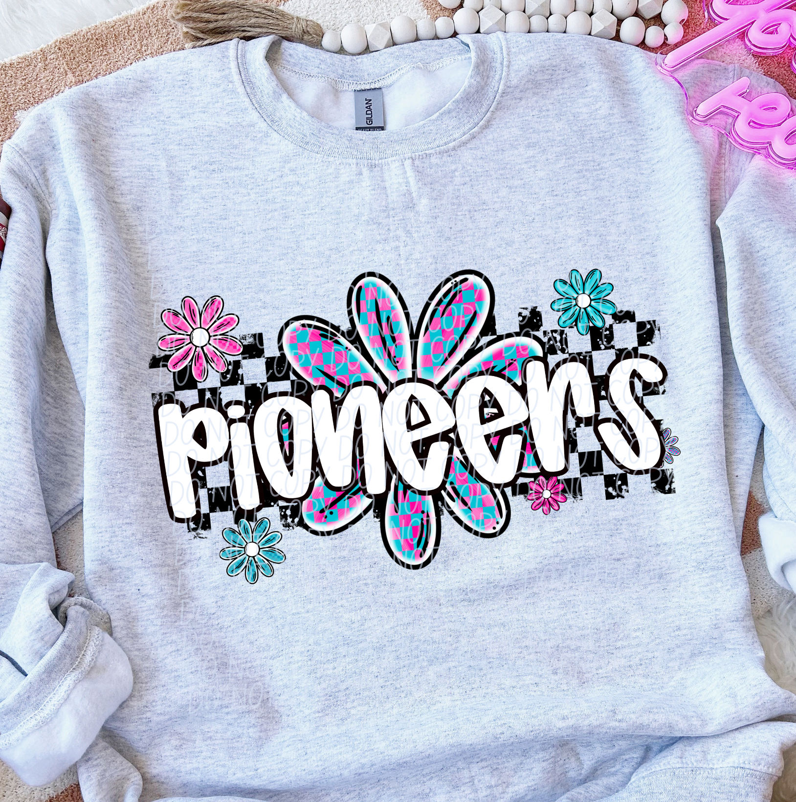 Pioneers (checker flower mascots) – Earthline Customs