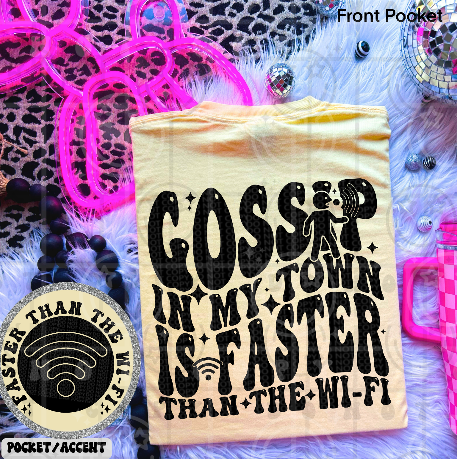 Gossip in my town is faster than the wi-fi (pocket) – Earthline Customs