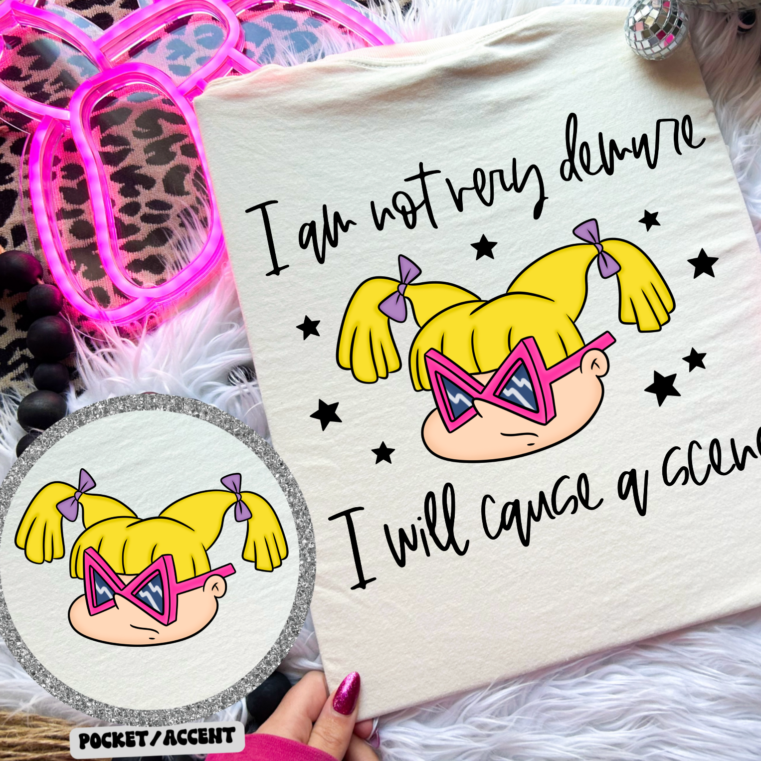 I am not very demure I will cause a scene-black (pocket) – Earthline ...