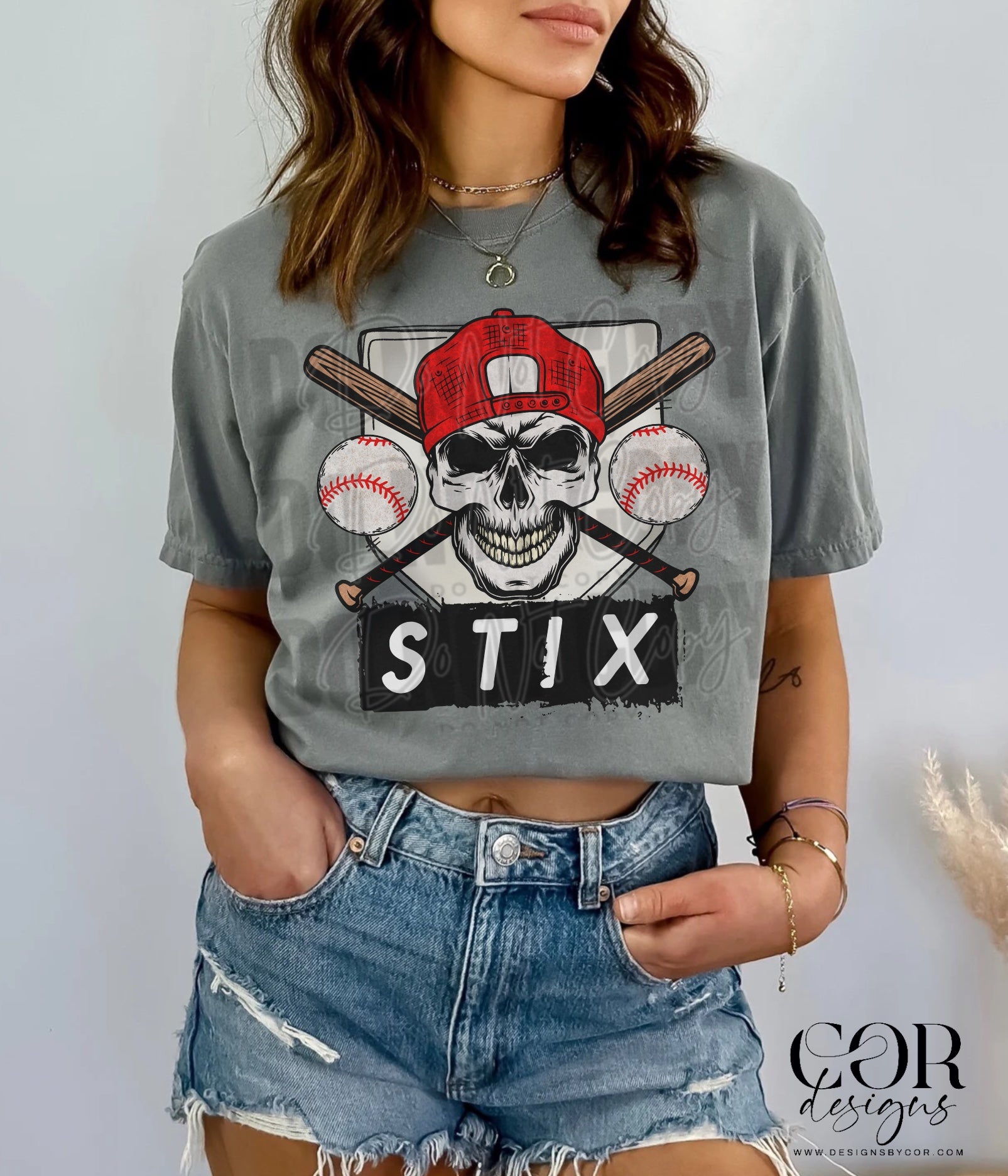 Stix Baseball With Skull – Earthline Customs