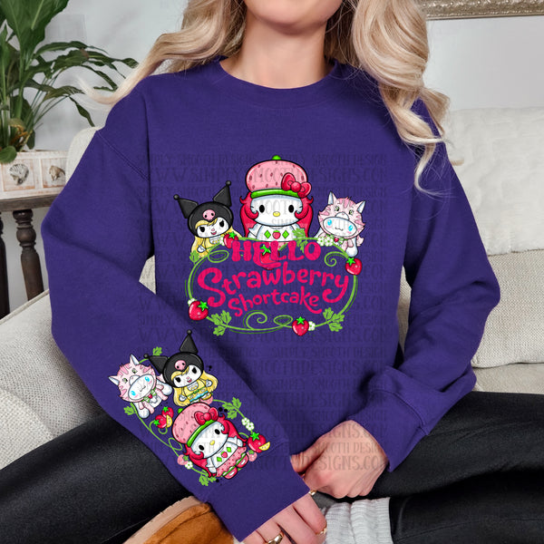Strawberry Shortcake (Hello Kitty) Front – Earthline Customs