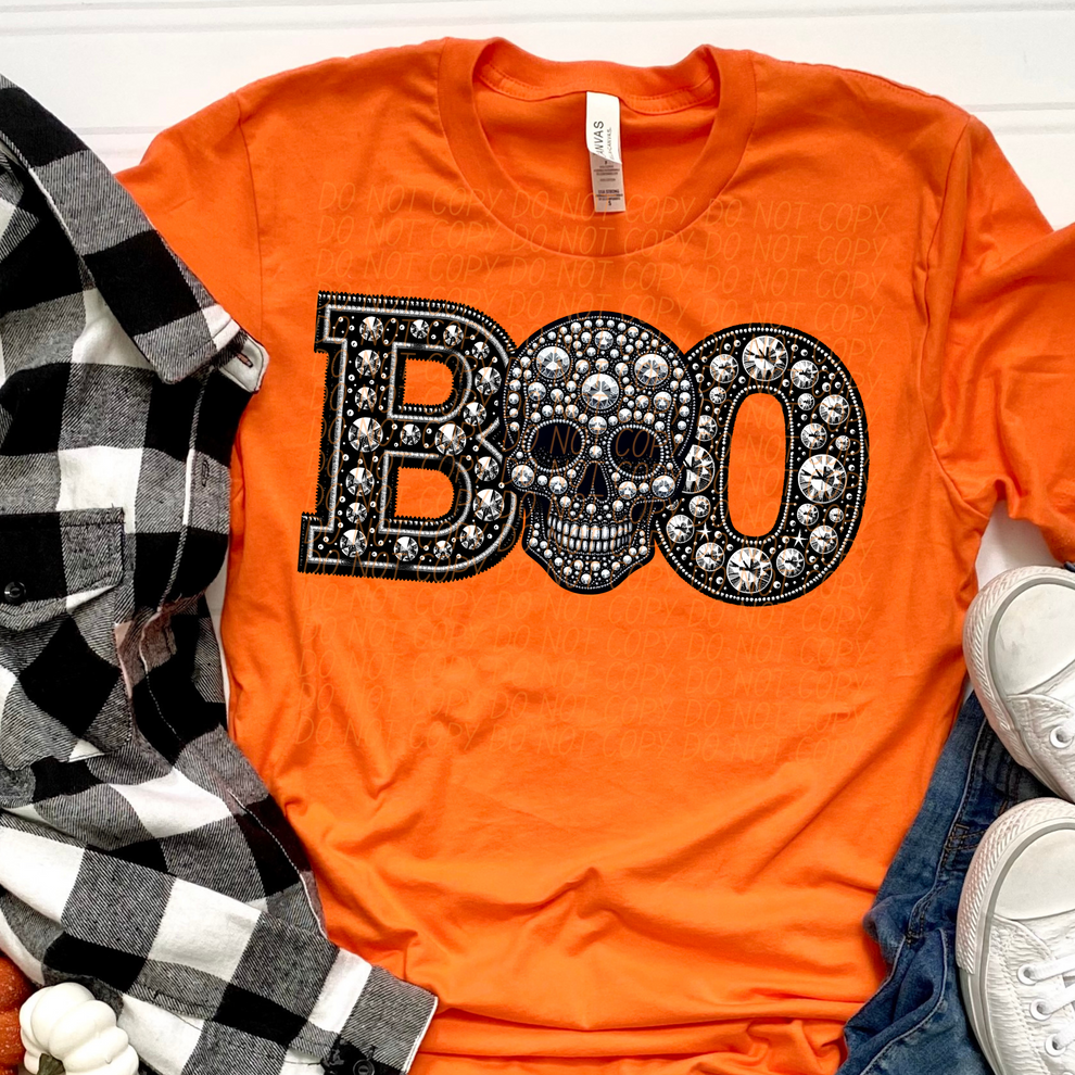 Rhinestone Boo Skeleton – Earthline Customs